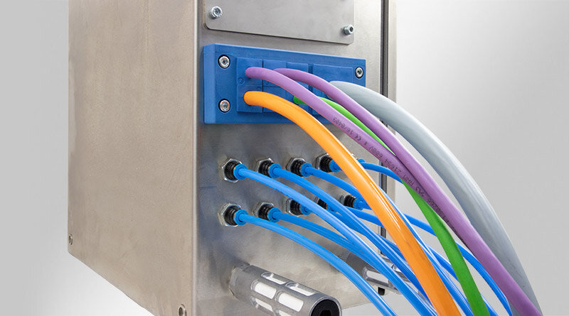 Split cable entry frame for the food industry, IP64/IP65